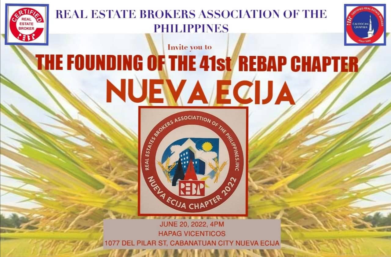 REBAP 41st Chapter: REBAP Nueva Ecija Chapter - REBAP