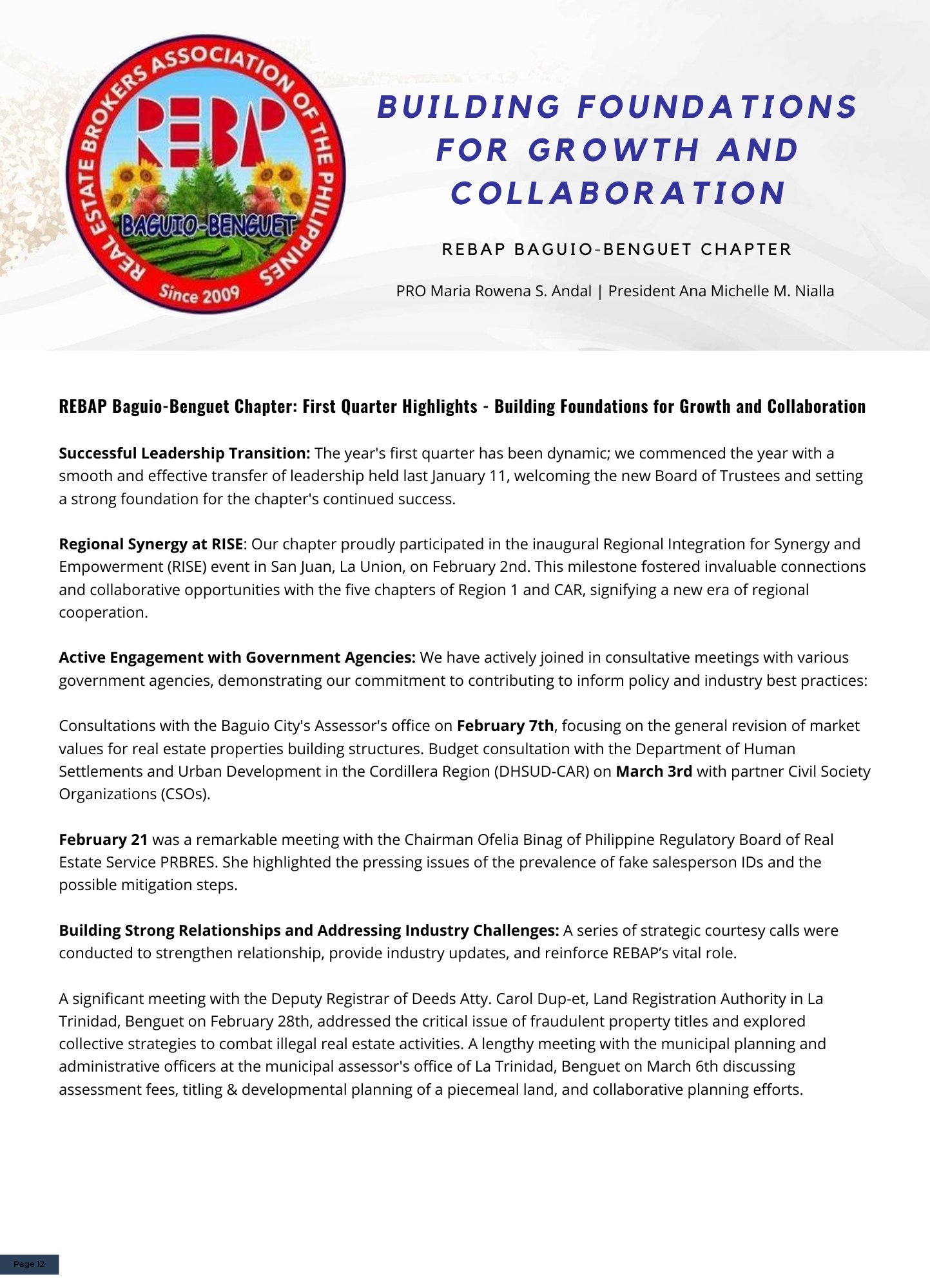 REBAP Certified Volume 1 March 2025 Issue - REBAP