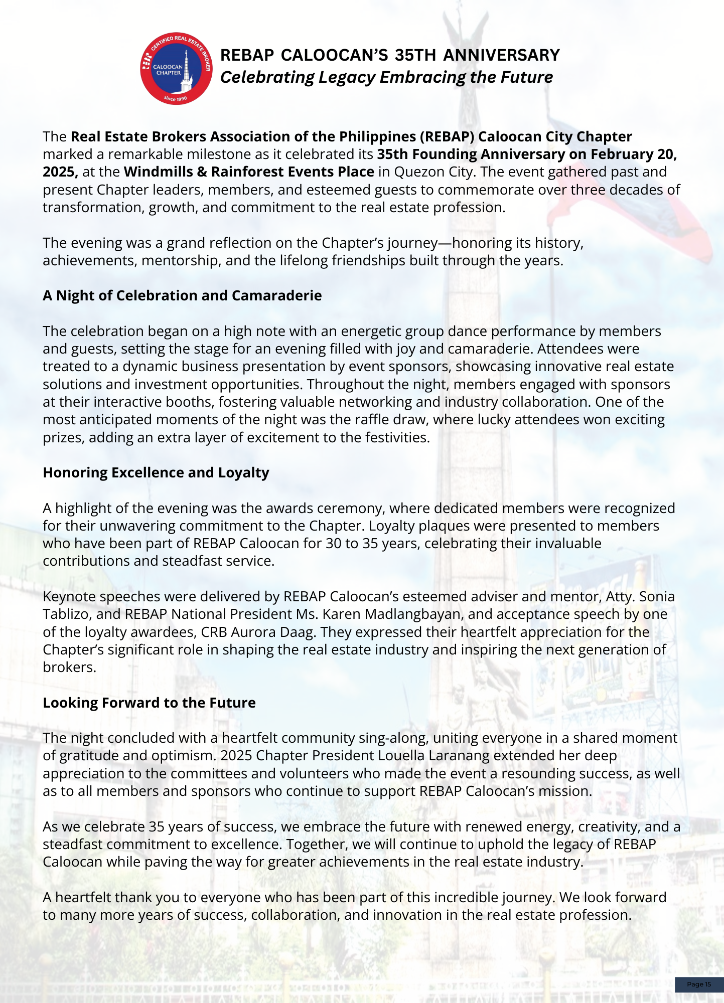 REBAP Certified Volume 1 March 2025 Issue - REBAP